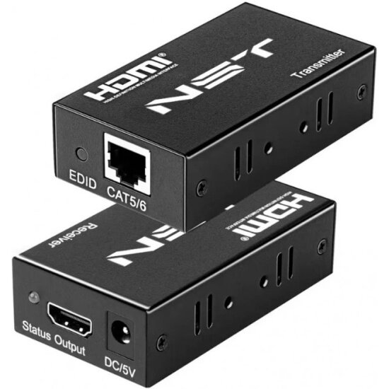 Удлинитель HDMI Nst по витой паре до 60м.