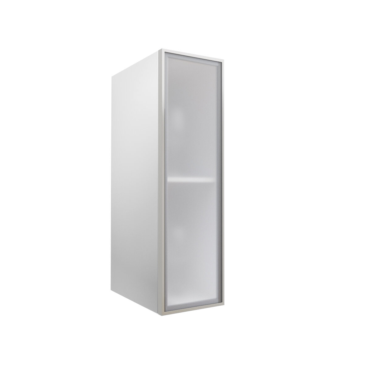 Фасад из алюминиевого профиля со стеклом Aluminum Glass 20х70х2 см, алюминий браш/сатинат