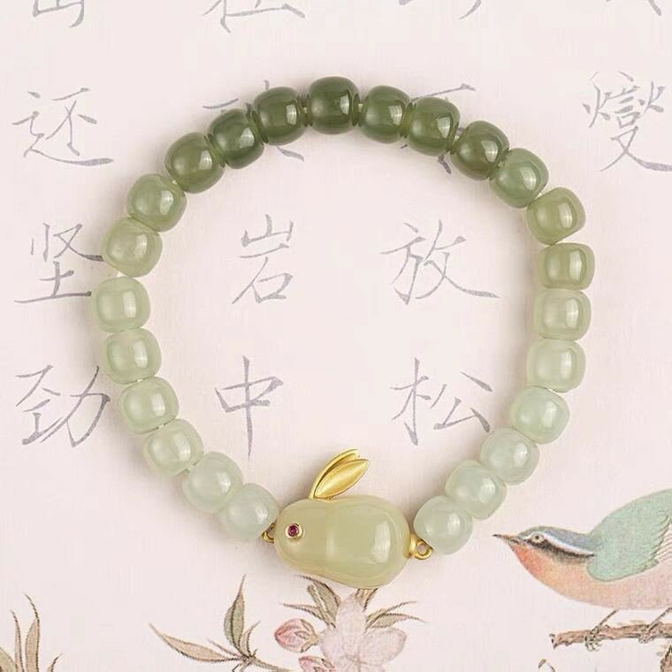 Браслет для гадания, YM Mall из аквамарина с кисточкой Привлечение свежести