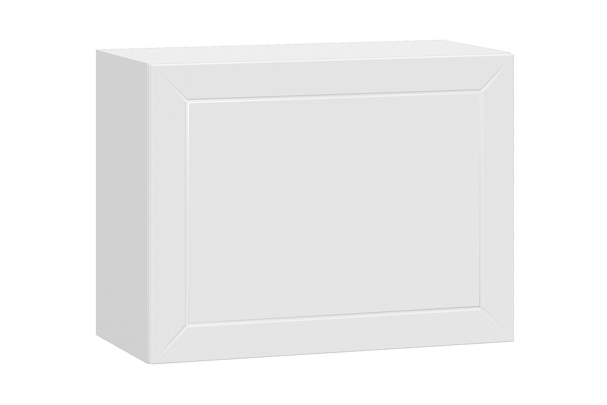 Кухонный модуль навесной горизонтальный Нонтон Лаорна, 60x29x45 см, белый / лунный бархат