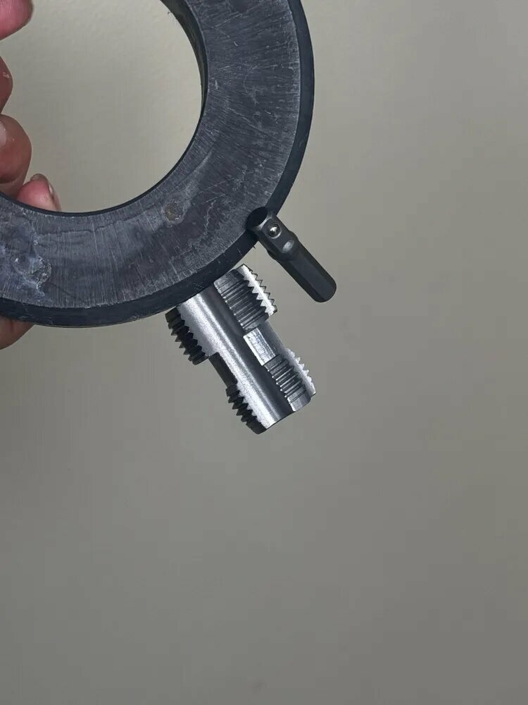 Набор матриц для труб из ПВХ с 2 матрицами 1/2", 3/4",1 шт