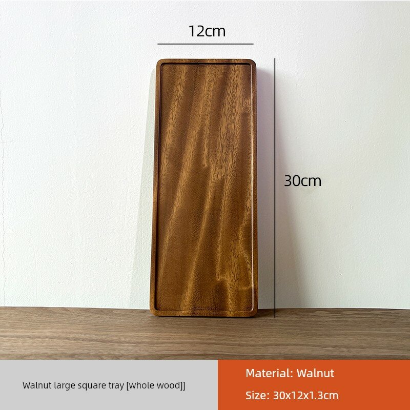 Поднос для чая с ореховым облаком, сухой чайный столик из цельного дерева, небольшой японский поднос для кофе, чайный