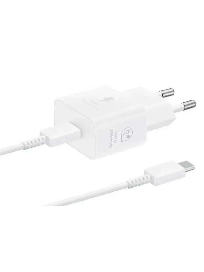 Зарядное устройство сетевое Samsung EP-T2510 25W, Type-C, white + cable