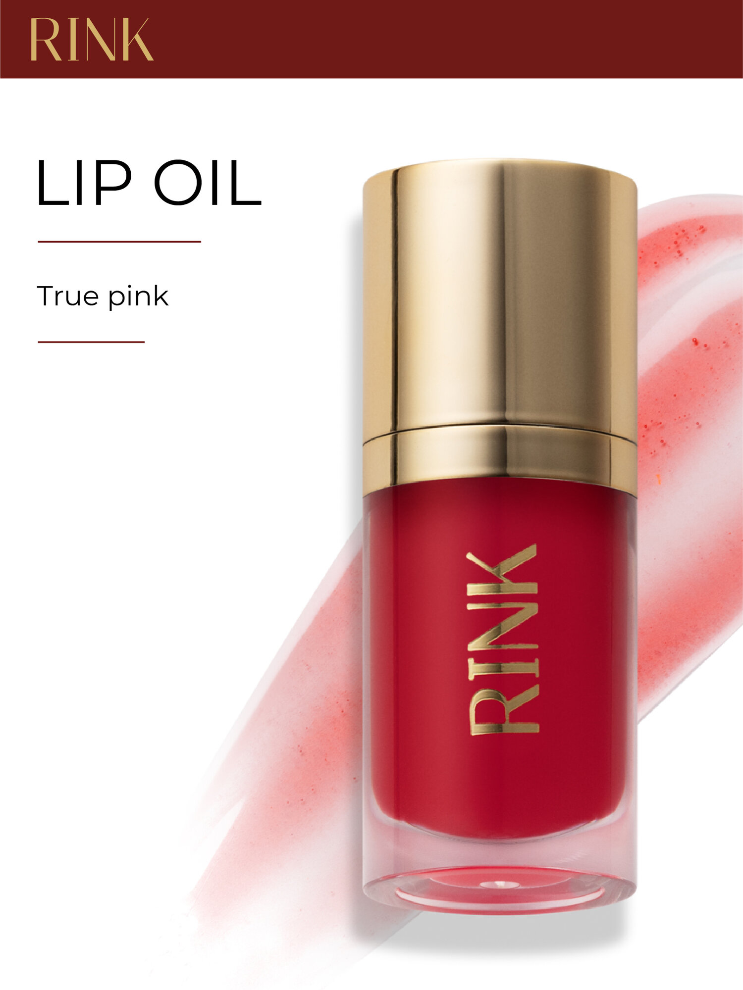 Масло блеск для губ увлажняющее True pink, RINK