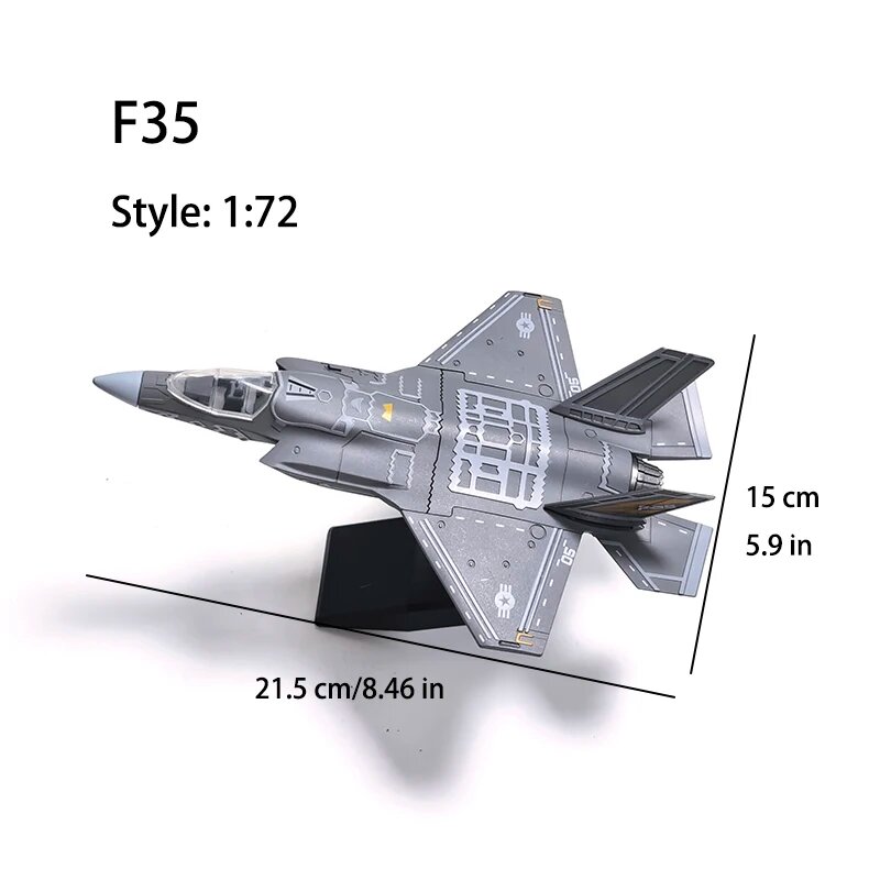 Пластиковая модель самолета Су-57 1:72 F35