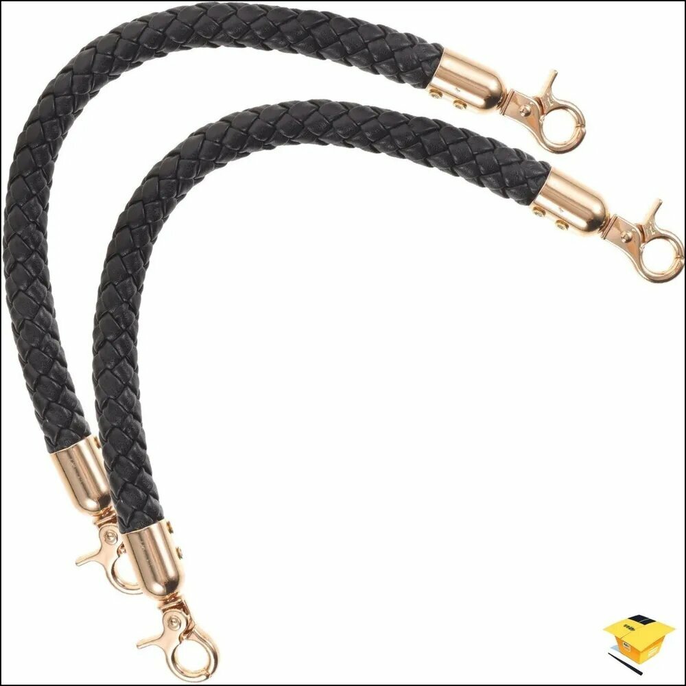 Эксклюзивные замковые ручки для сумок из натуральной кожи 30 см, комплект 2 штуки