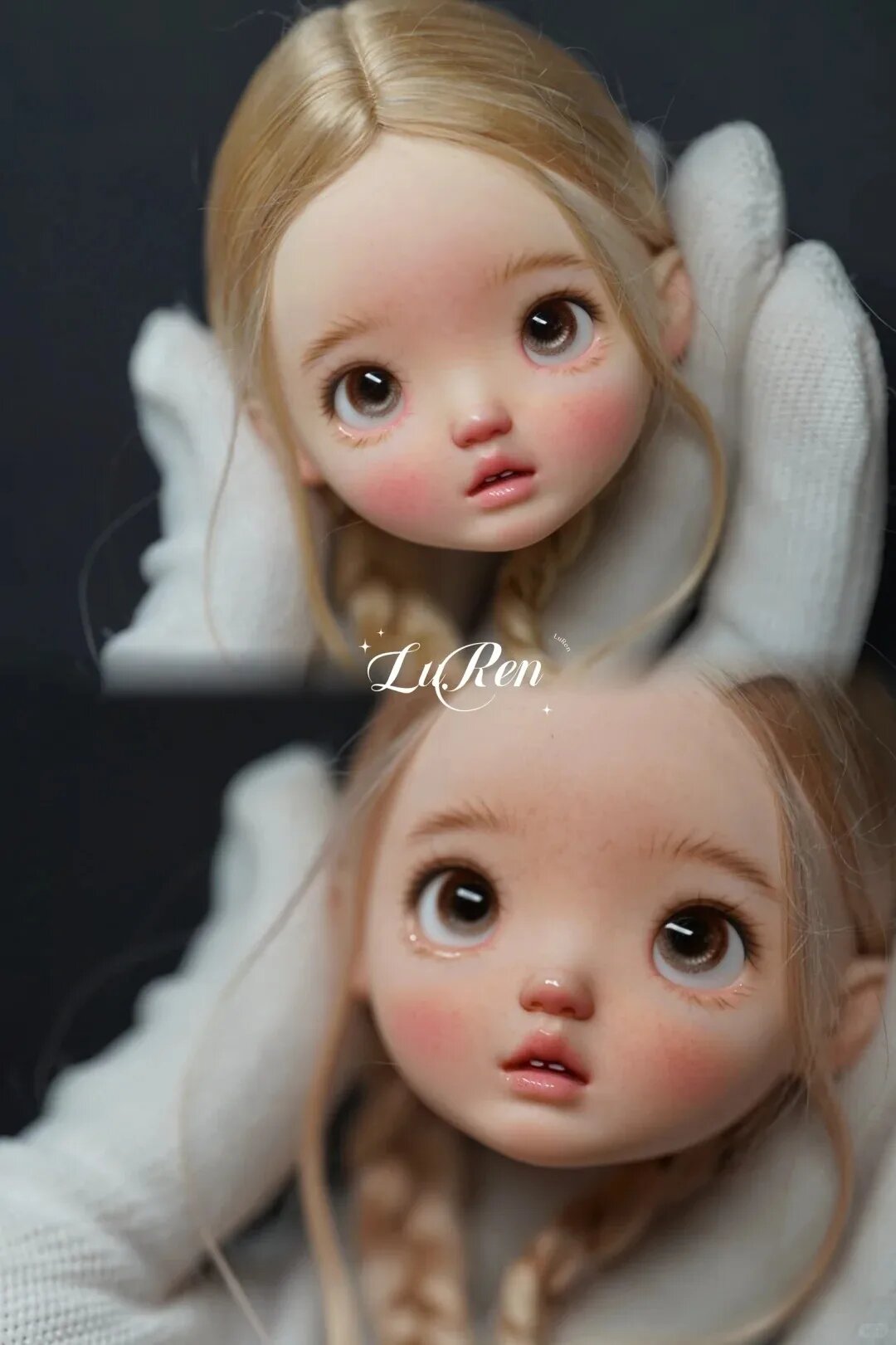 Кукла BJD 1/6 Doudou Nimo, голова, White skin, no Make up