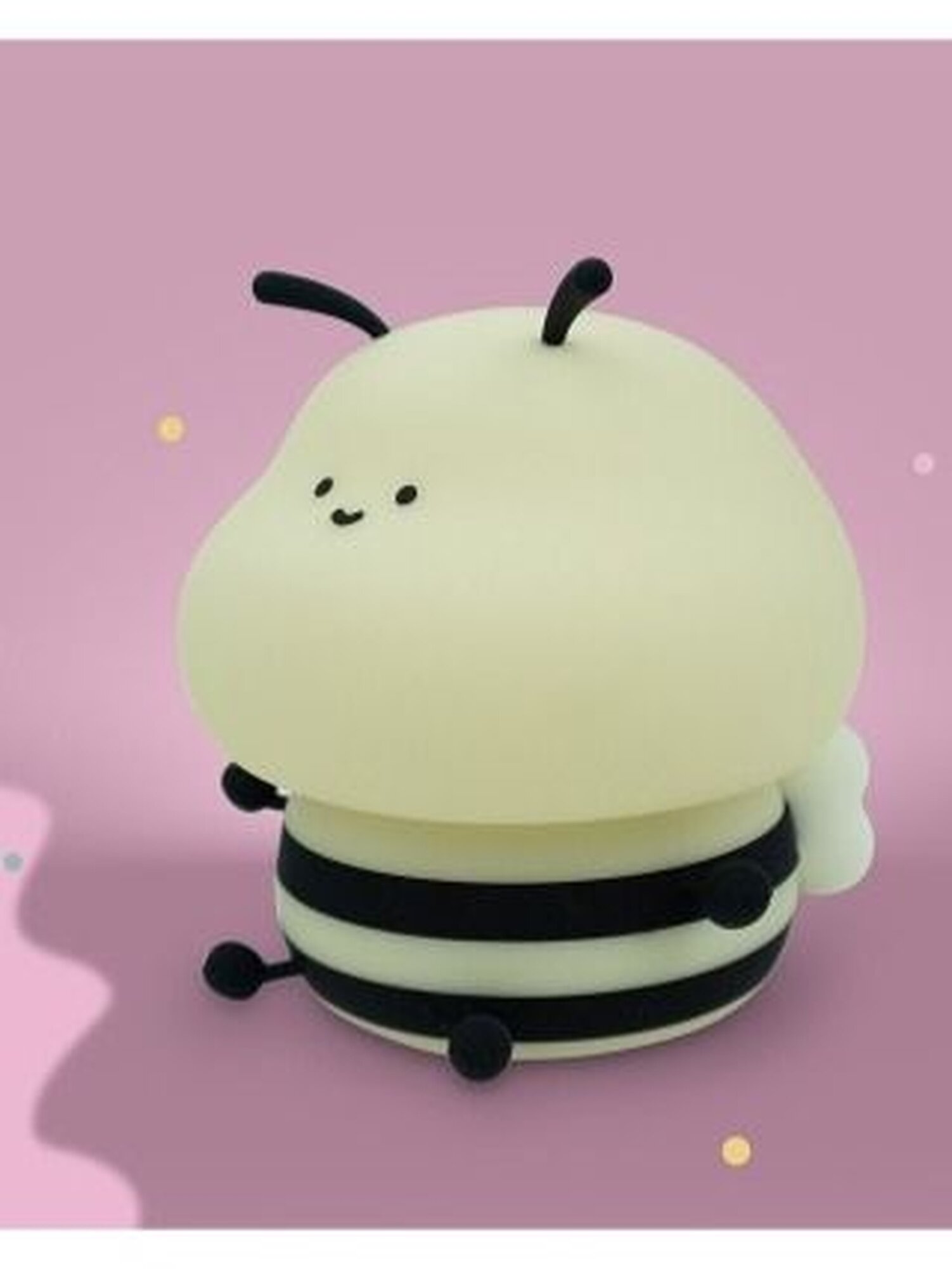Светодиодный ночник MARY'S - Bee/Пчела 122x122x105 мм, силикон/Абс - Мэрис MW61291