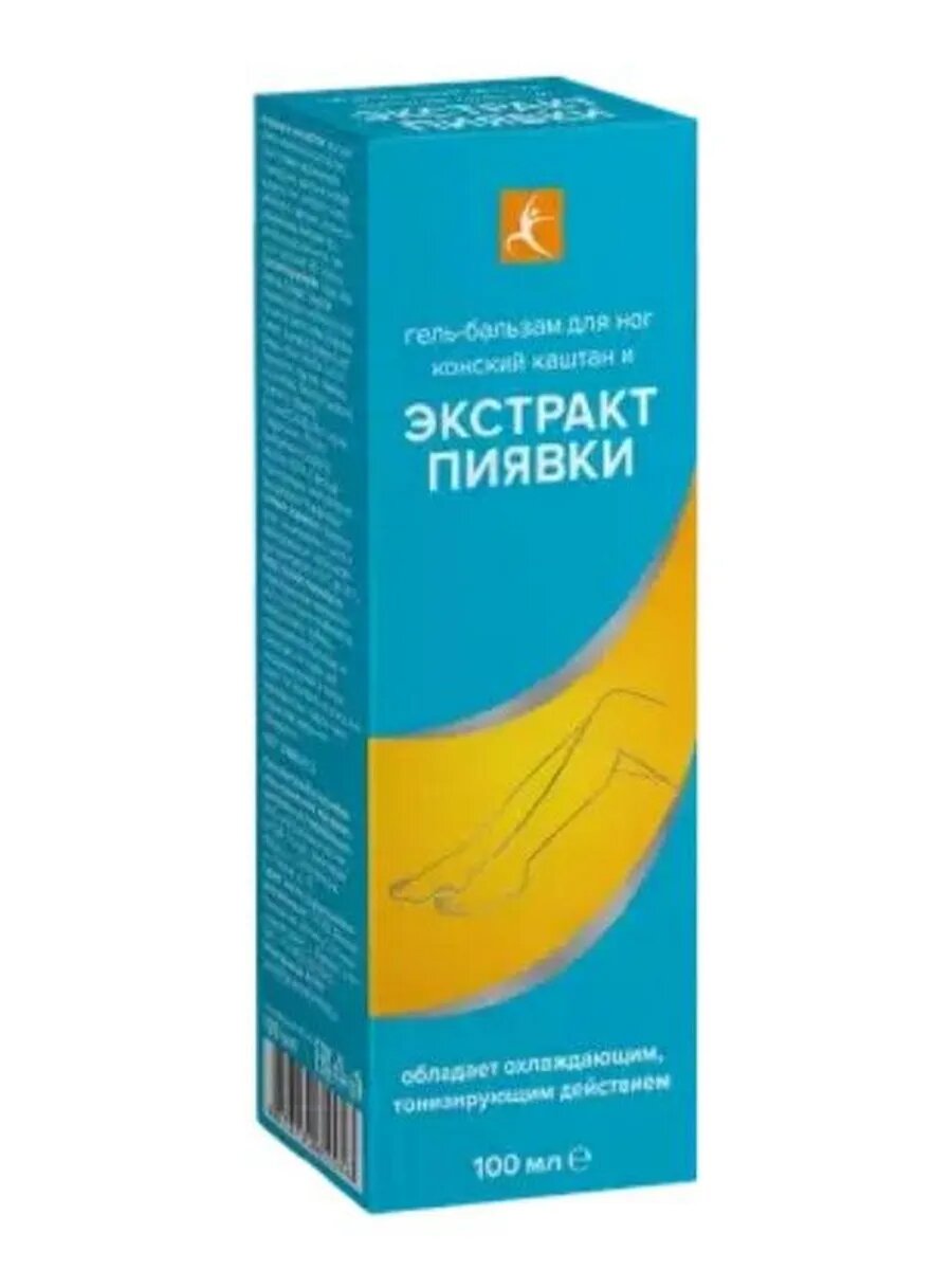 Гель-бальзам для ног Экстракт пиявки и Конский каштан, гель-