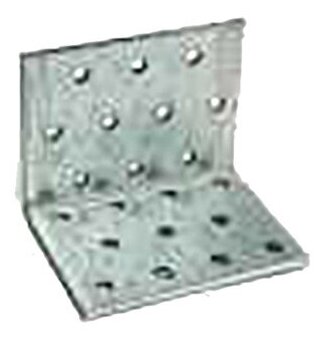 Уголок соединительный 40x40x100 мм металлический для монтажа конструкций и крепления