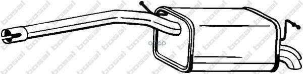 Глушитель задний (V.W. CADDY III 06- ) Bosal арт. 233405