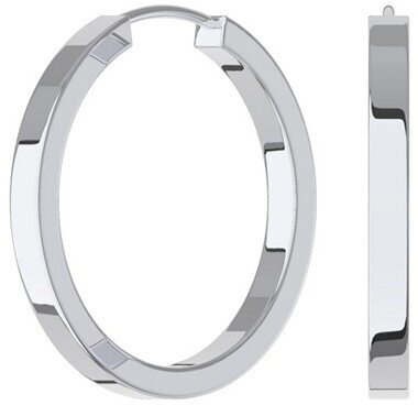 Серьги конго, серебро, 925 проба