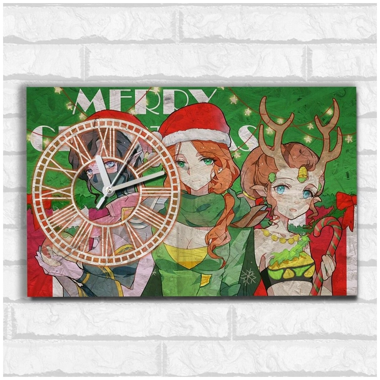 Настенные бесшумные часы ОСП со смещенным циферблатом игры Дота 2 Dota 2 - 2020