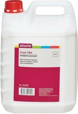 Клей ПВА Attache 5кг, 384388
