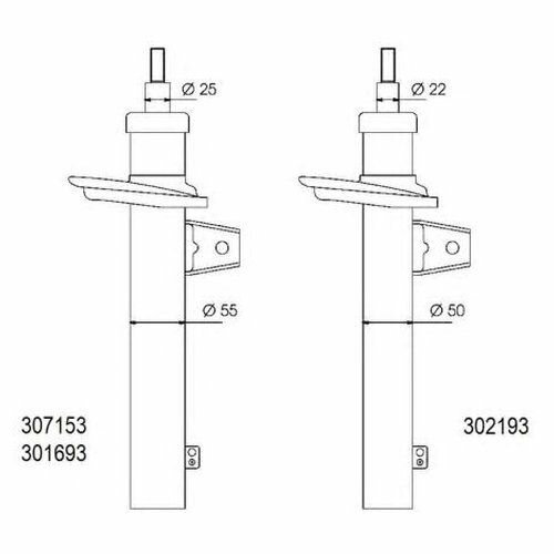 Амортизатор передний газовый ! Ultra SR VW Golf 1.4-2.0/1.9TDi-2.0TDi 03> AL-KO арт. 302193