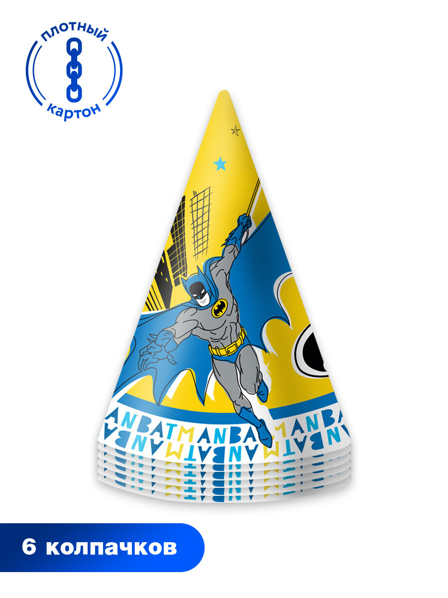 Batman\ Бэтмен. Набор колпачков, желтый, 6 шт ND PLAY