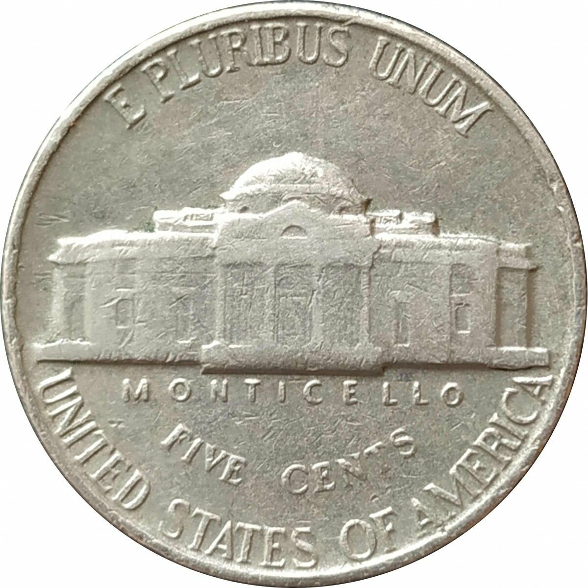 5 центов 1963 США без знака монетного двора из оборота