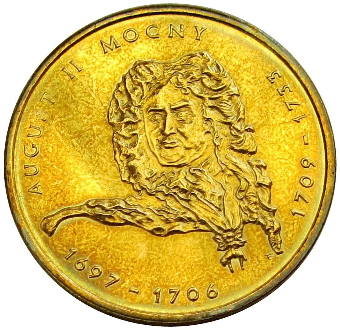 2 злотых 2002 Польша Август Сильный