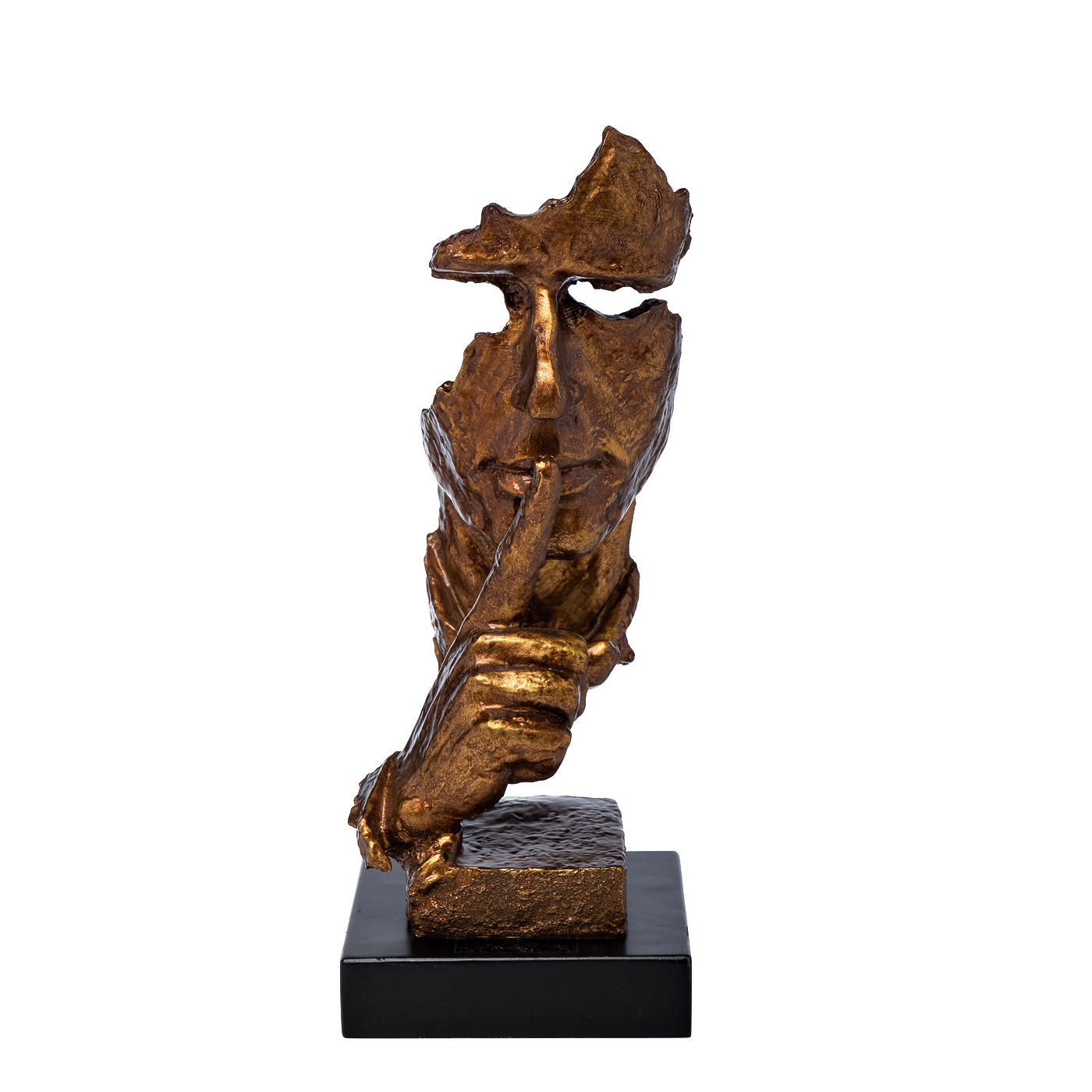 Статуэтка "Молчание" золото 34*13*13 см