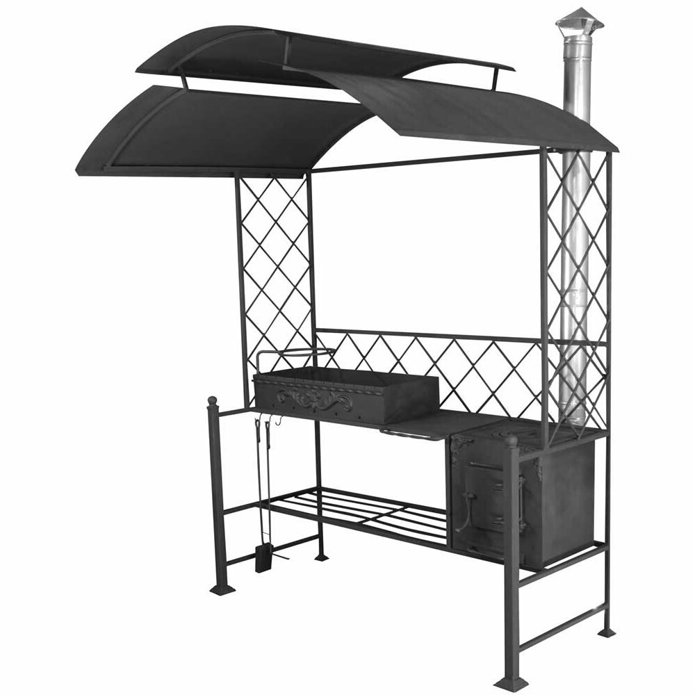 Мангал Рамзес, жаровня 4 мм, печь 4 мм