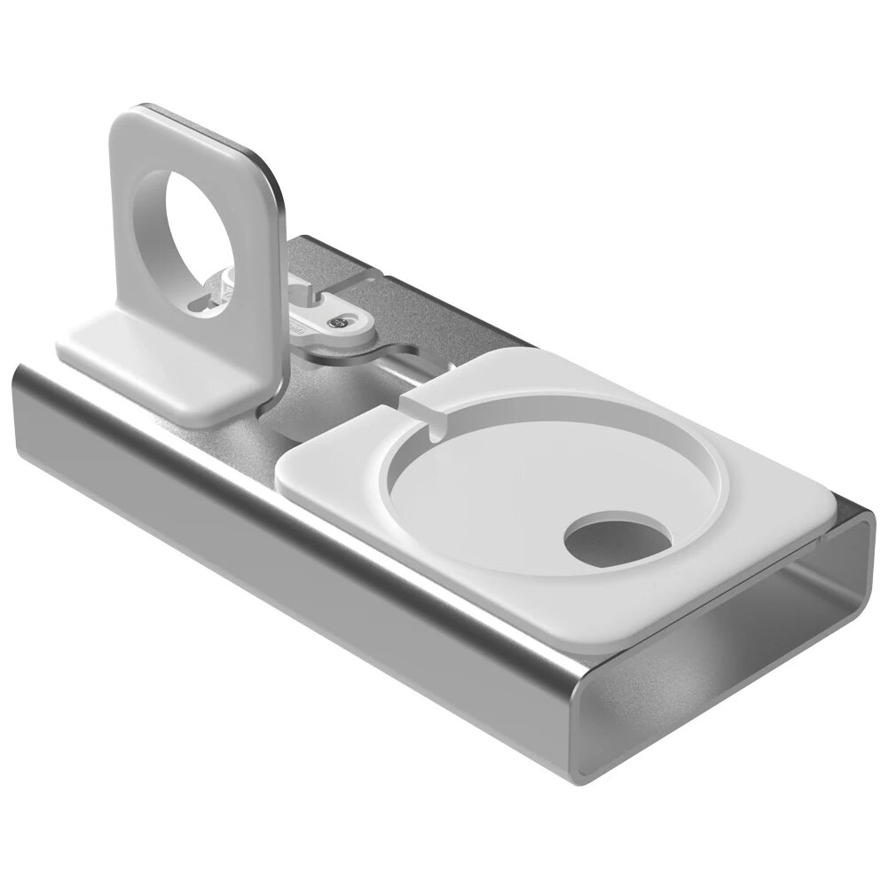 Настольная зарядная подставка для iPhone/Apple Watch/Airpods Silver