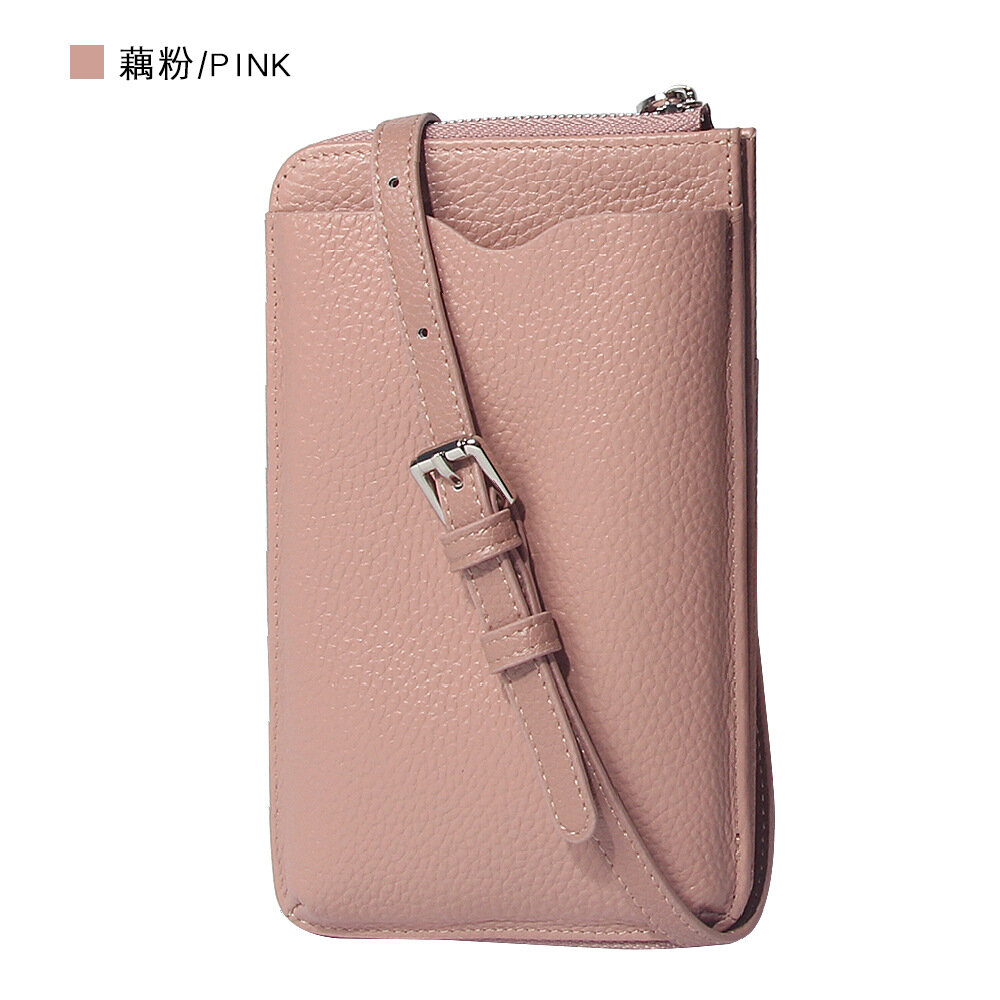 Сумка для телефона Zhenni Poetry Messenger, натуральная кожа, женская