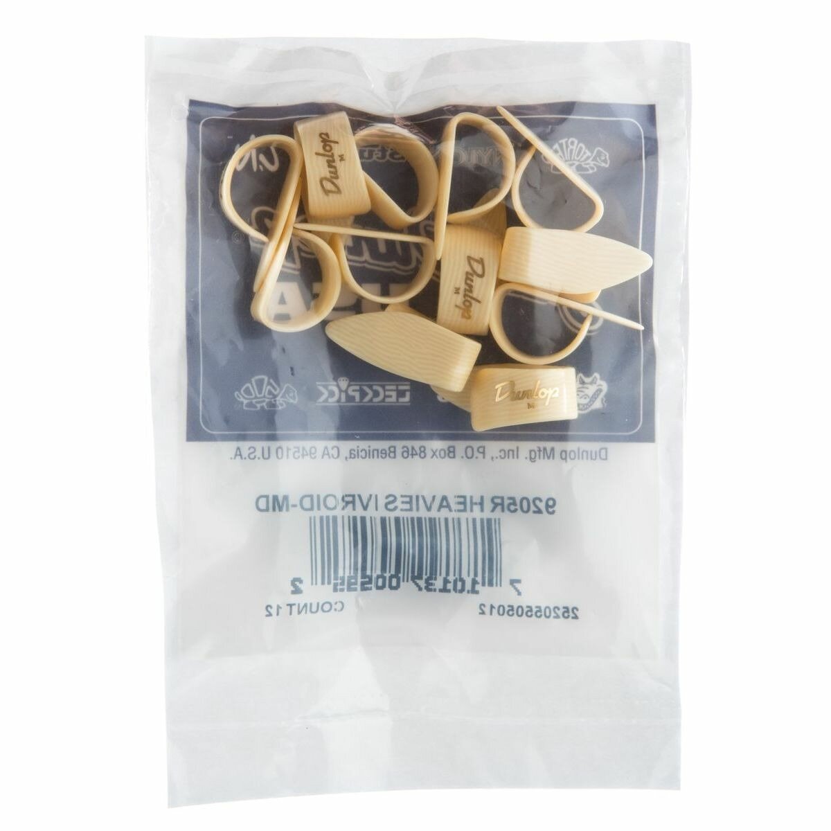 Набор медиаторов 12шт. Dunlop 9205R Heavies Ivoroid 12Pack