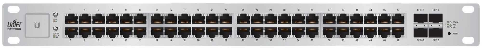 Коммутатор Ubiquiti UniFi USW-48-POE 4SFP 600W управляемый