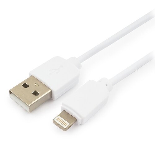 Кабель USB A --> Lightning 8pin (m) 1.0м для Apple Гарнизон, белый