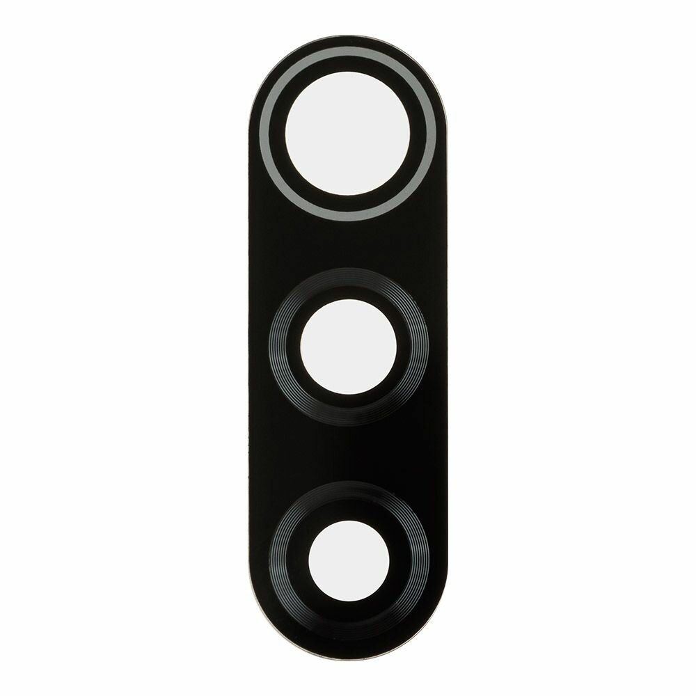 Стекло задней камеры для Xiaomi Redmi 9 (M2004J19G) (без рамки) (черный)