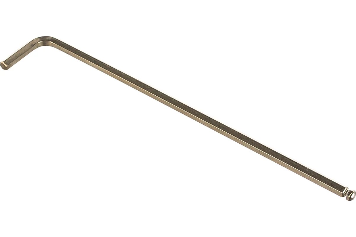 BONDHUS Ключ шестигранный хром, длинный с шариком 4,0 мм, 142х22 мм 17060