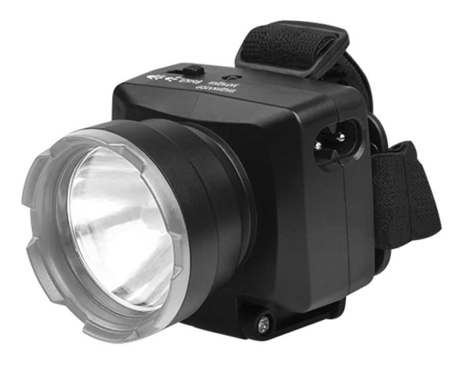 Фонарь налобный светодиодный Фаzа / Фаза AccuFH7-L1W-Bk на аккумуляторе 4В 400мАч, IP20 70Лм, 2857606 / на голову