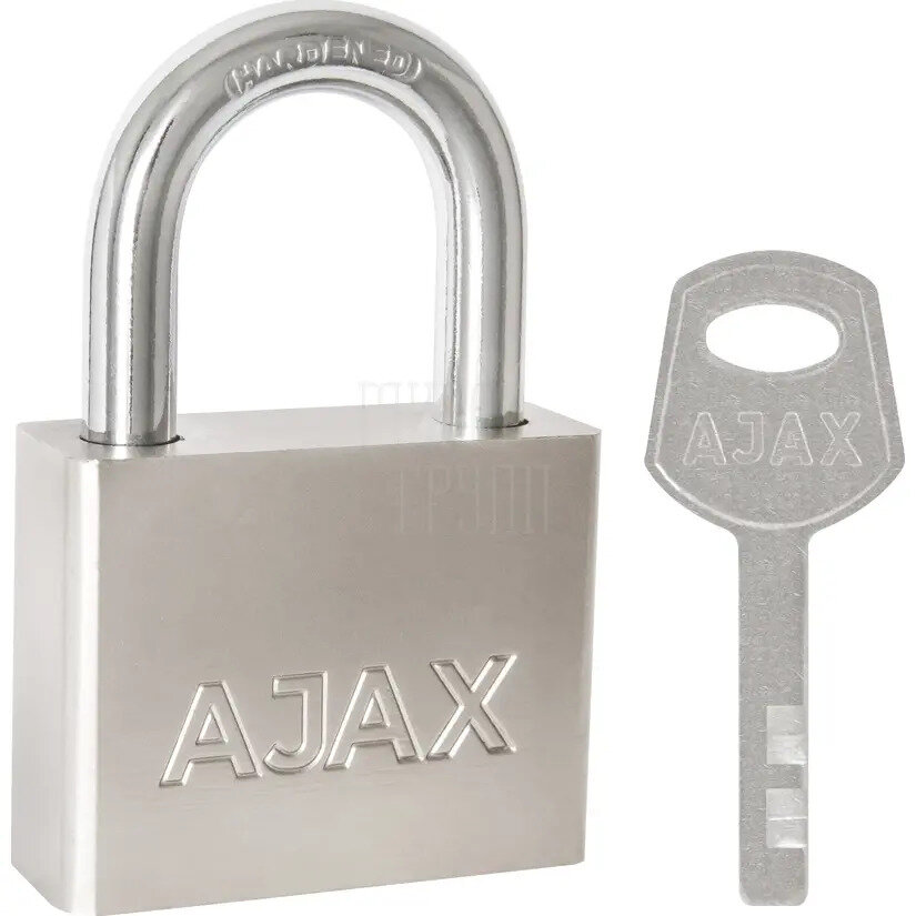 Замок Ajax (Аякс) навесной PD-3060 (PD-30-60) 3 фин. кл. никель