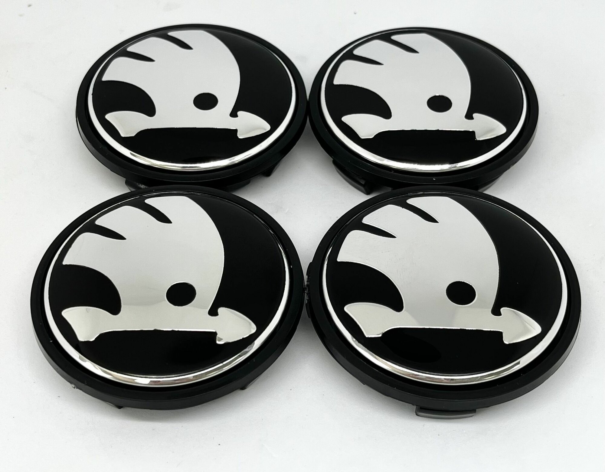 Колпачки на литые диски Skoda 65мм 4шт хром