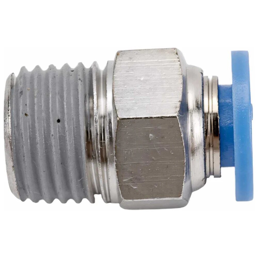 Фитинг цанговый прямой с наружной резьбой 1/4M для трубки диаметром 6 мм SHPI PC 06-R02
