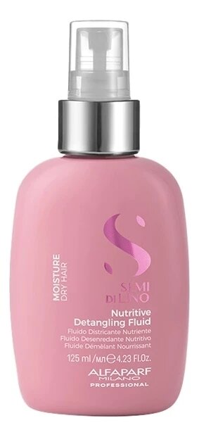 Увлажняющий флюид для посеченных кончиков волос Alfaparf Milano Semi Di Lino Moisture Nutritive Detangling Fluid 125мл