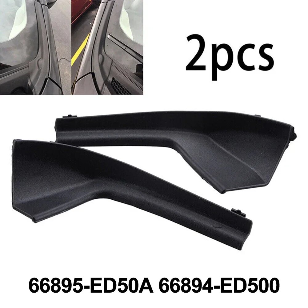 1 пара переднего стеклоочистителя автомобиля, боковая накладка, дефлектор воды, капот, пластина 66895-ED50A + 66894-ED500 для Nissan Tiida