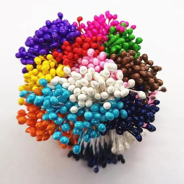 Тычинки искусственные ПВХ, 500 шт, mixed 3mm