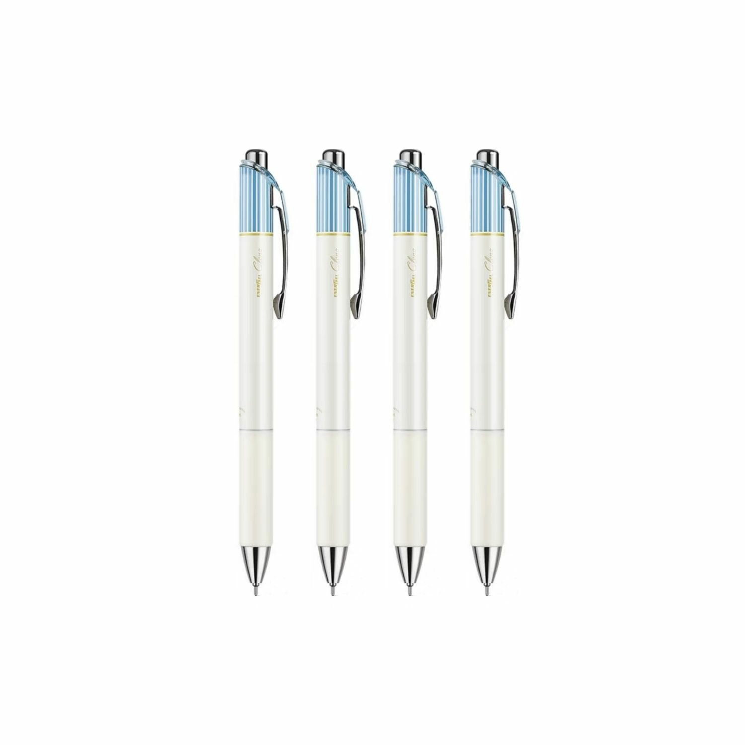 Ручка гелевая Pentel ENERGEL Clena BLN75, черный чернила 0.5 мм 4 шт