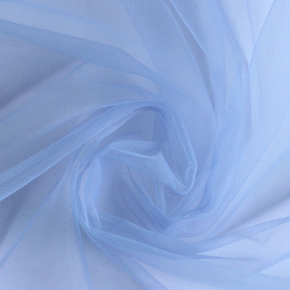 Нейлоновая сетка для пошива Голубой, 50cm x 160cm Width, Huilan