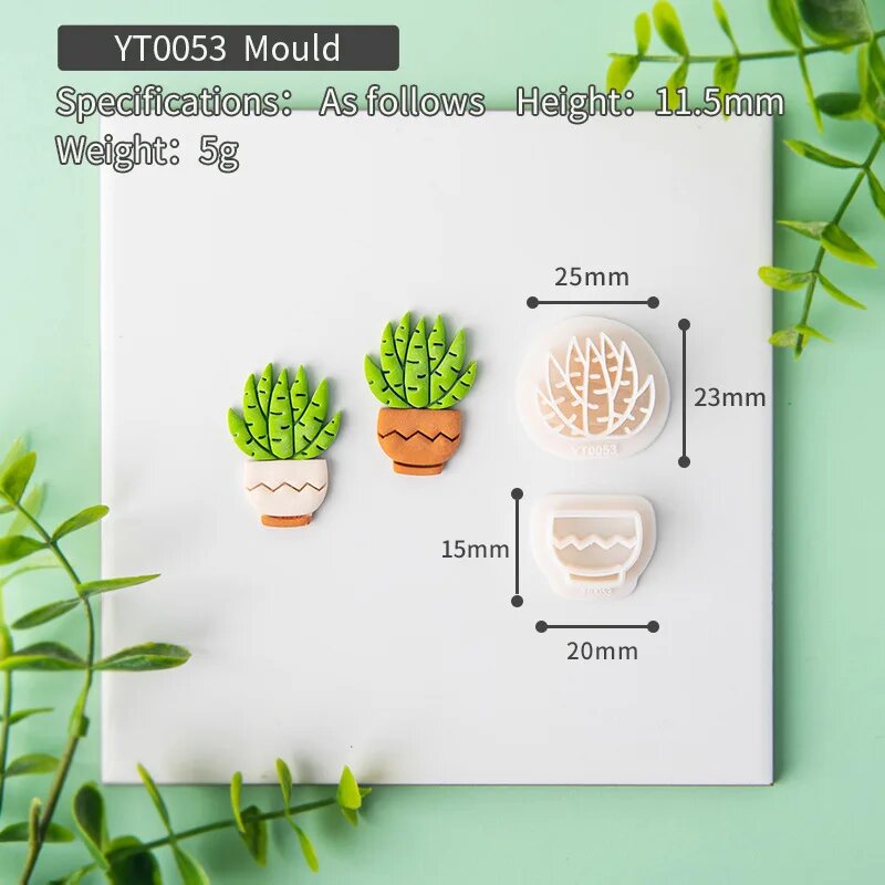 Резаки для полимерной глины "Каaktus", набор из 1 штуки YT0053