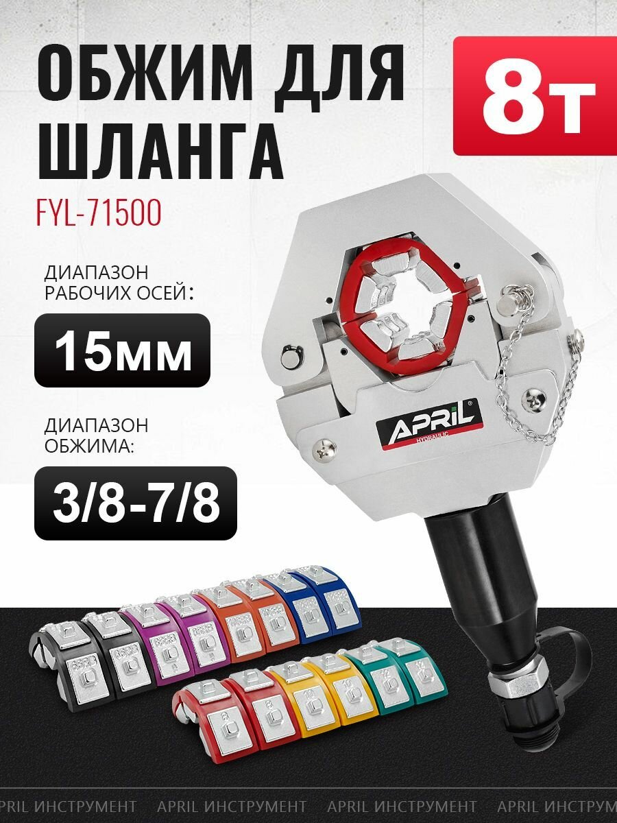 Гидравлический пресс-инструмент для шланговых соединений автомобильных ремонтных инструментов