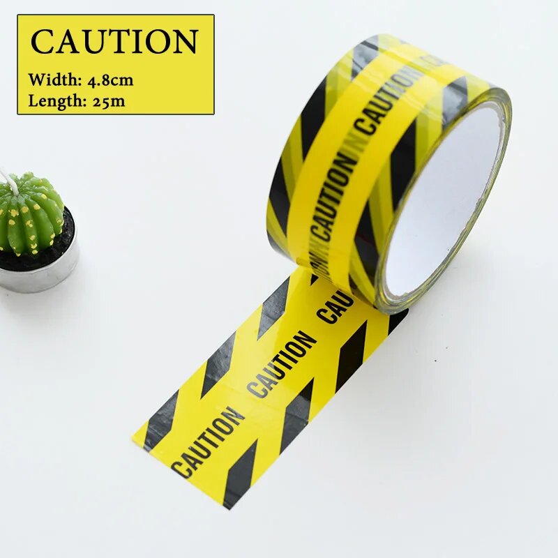 Предупреждающая лента CAUTION 48 мм x 25 м