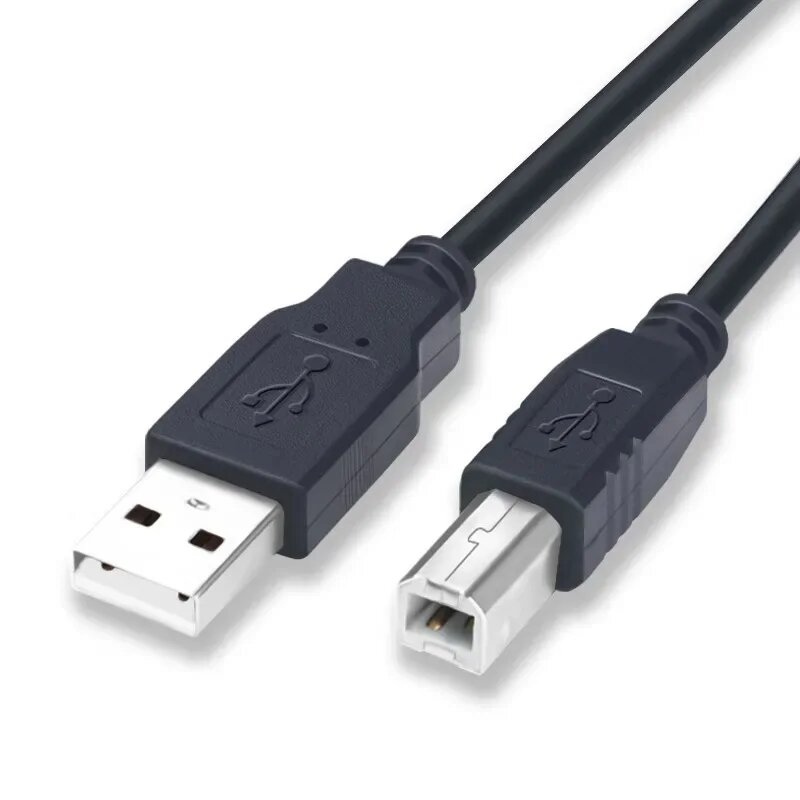 Кабель USB 2.0 A-B, черный, 1м/1,5м, для принтера 1,5 м