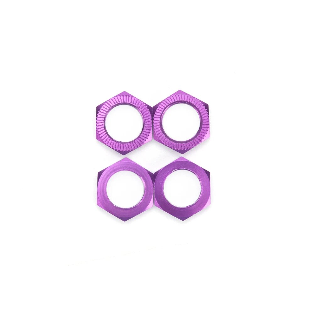 Фиолетовые адаптеры колесных гаек AMORACING 17 мм, 4 шт.