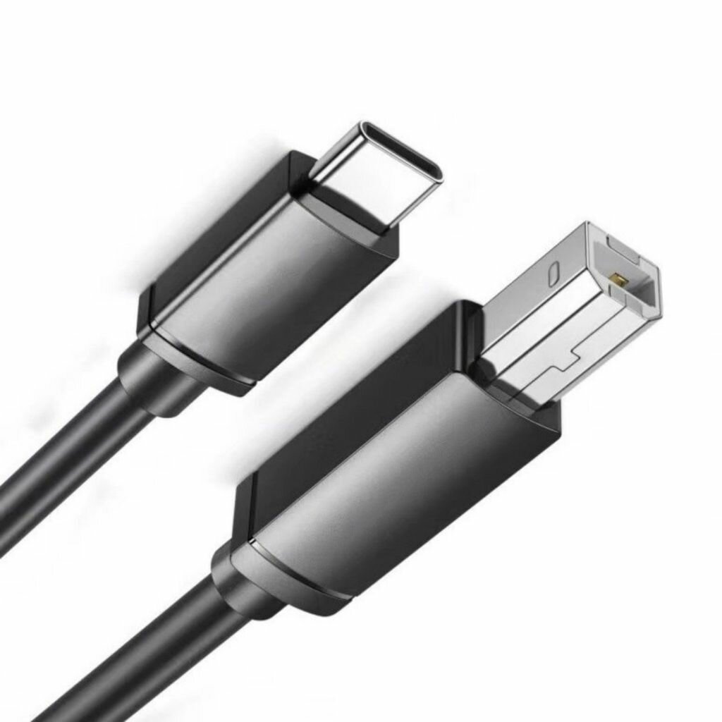 Кабель принтера Type C к USB 2.0, длина 50 см, высокоскоростная передача для телефонов, ноутбуков, шнур печати