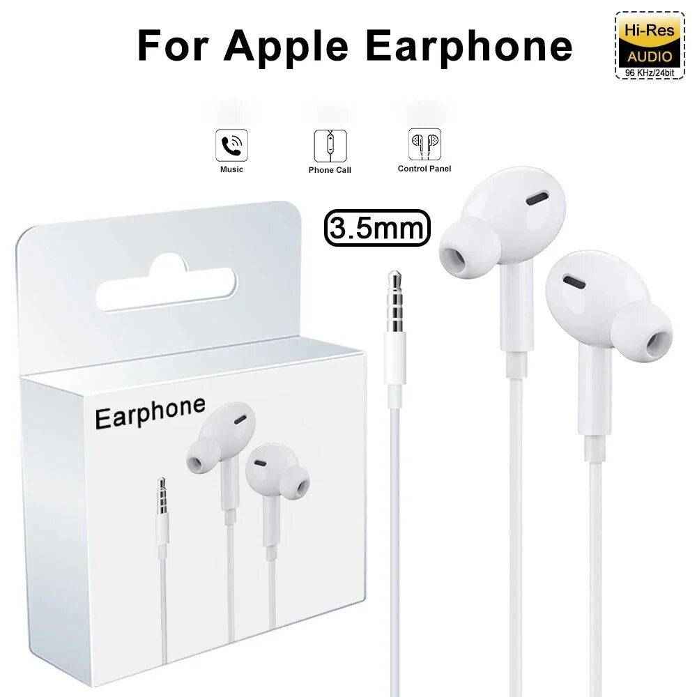 Проводные наушники Apple для iPhone 3.5mm