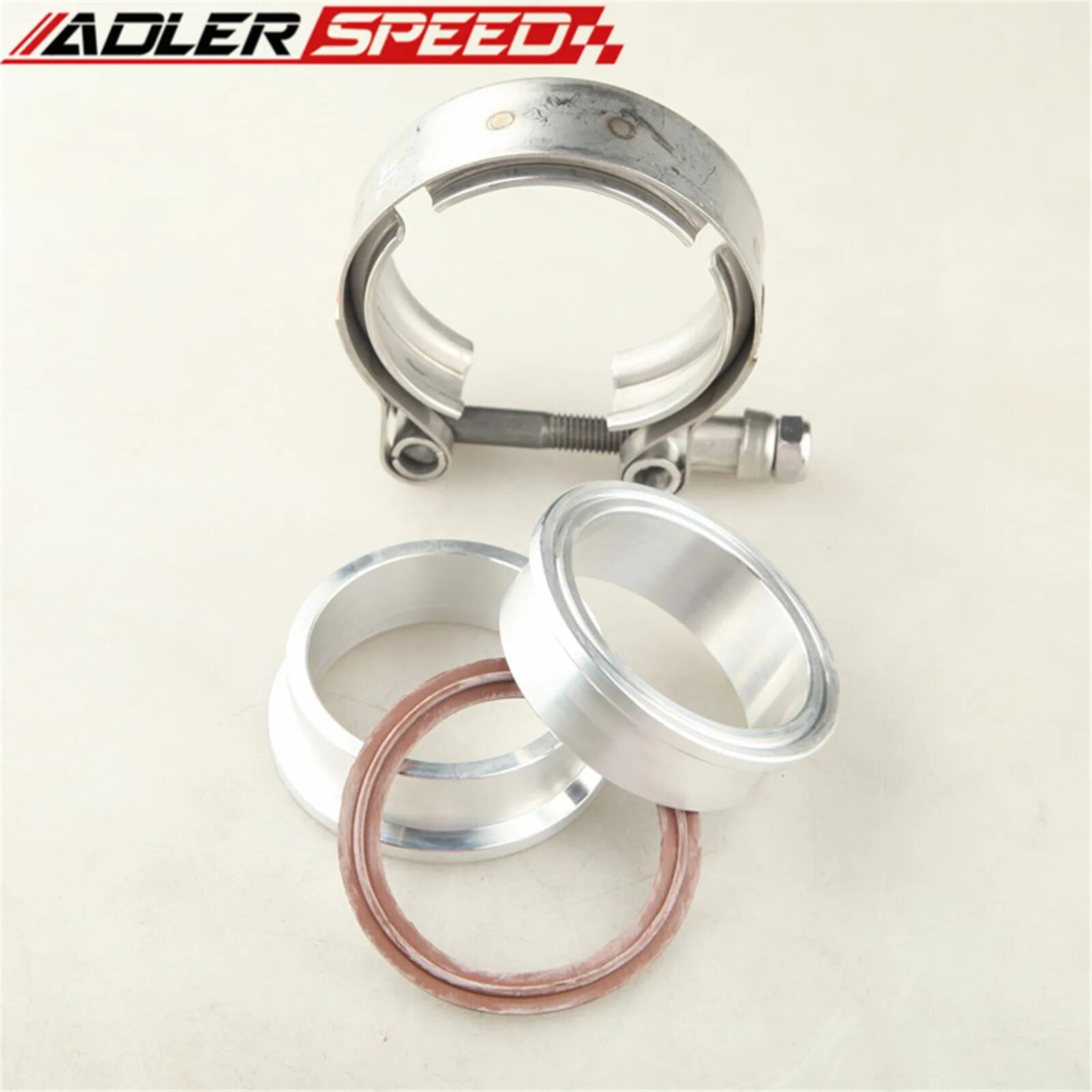 1,5 дюйма 1,75 дюйма 2 дюйма 2,25 дюйма 2,5 дюйма 3 дюйма 3,5 дюйма 4 дюйма 51 63 76 мм V-Band VBand зажим, алюминиевые фланцы для впускного турбо интеркулера 2.0Inch (51MM)