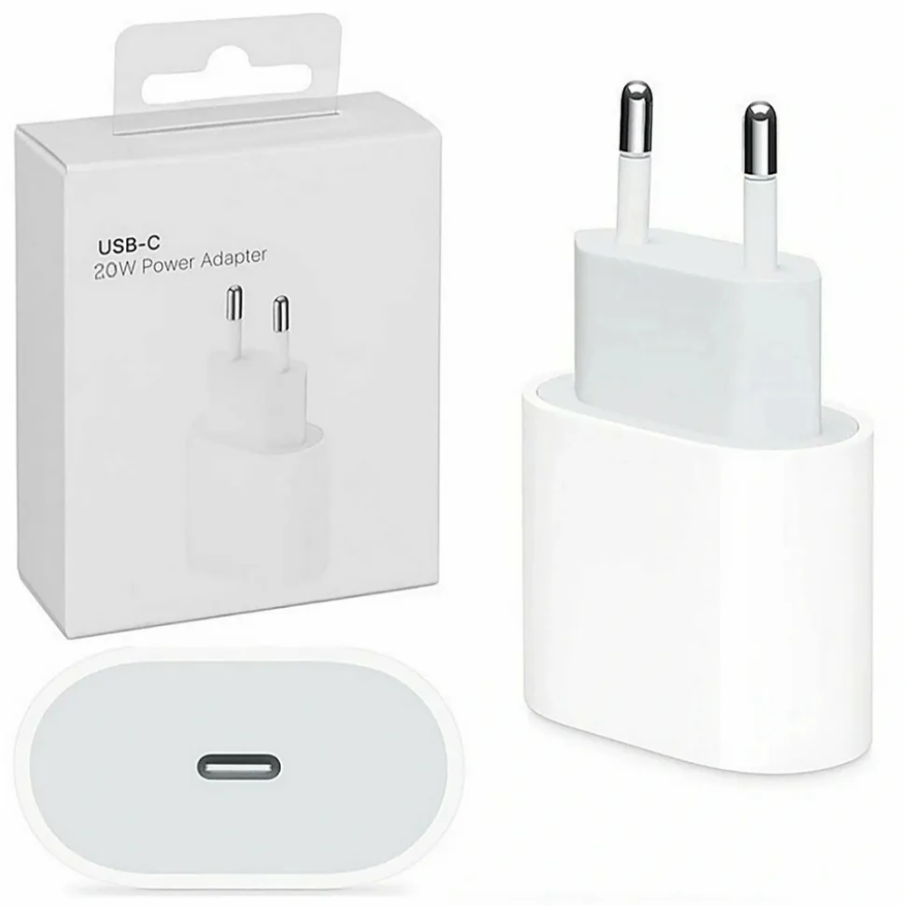 Сетевое зарядное устройство 20W USB-C адаптер питания для Apple iPhone iPad