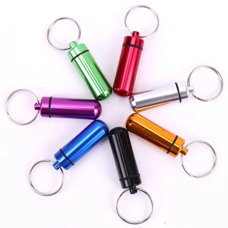 Мини-аптечка для таблеток, брелок, красный 3pcs, random color